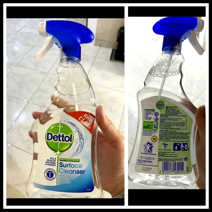 Jual Dettol Antibacterial Surface Cleanser 500 Ml Spray | Shopee Indonesia