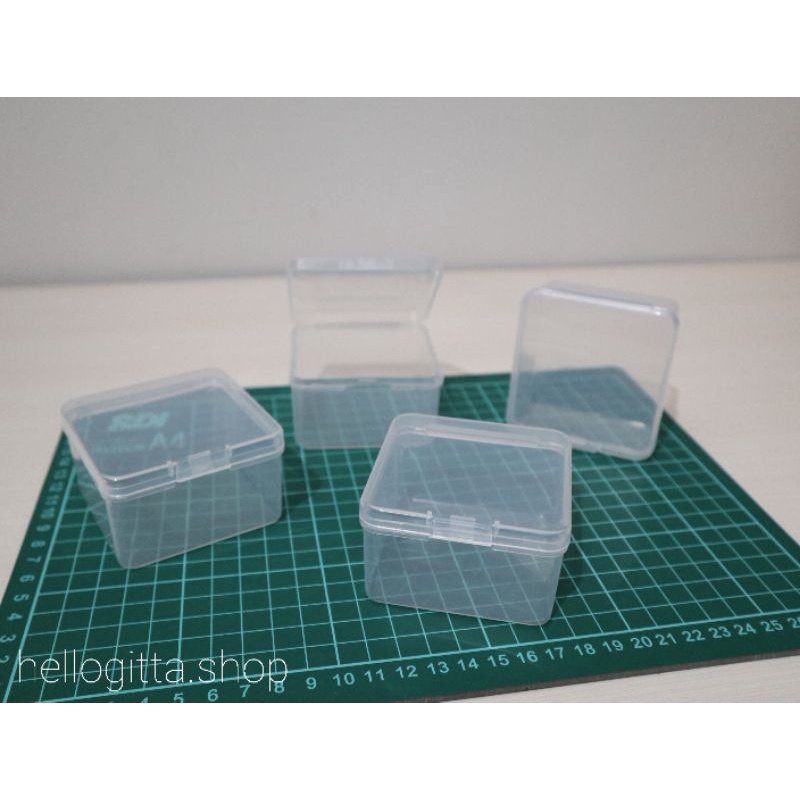 Jual KOTAK PLASTIK BENING TRANSPARAN 6.5x6.5x4 cm/MULTIBOX/KOTAK ...