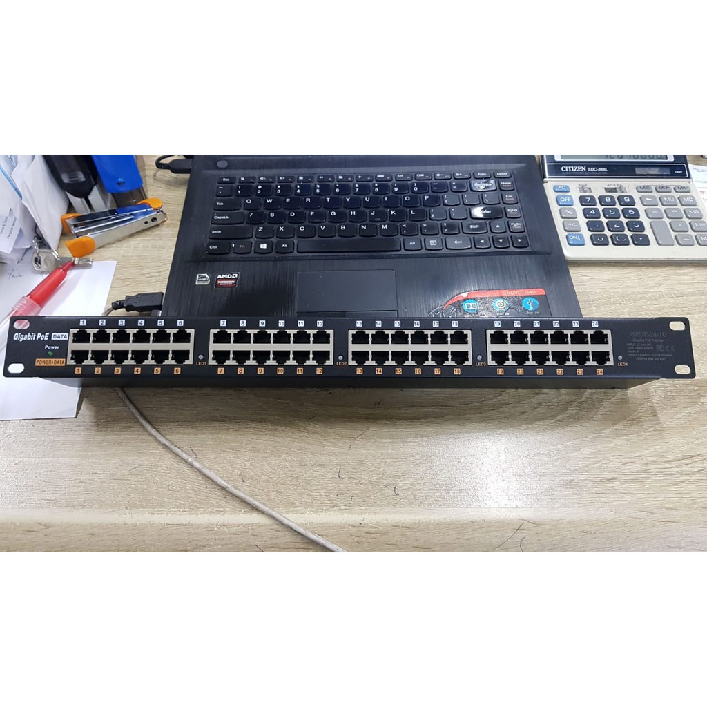 Jual Poe Injector 24port Gigabit GPOE-24 | Shopee Indonesia