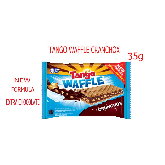 Jual Tango waffle crunchox 35gr biskuit kemasan / wafer coklat extra ...