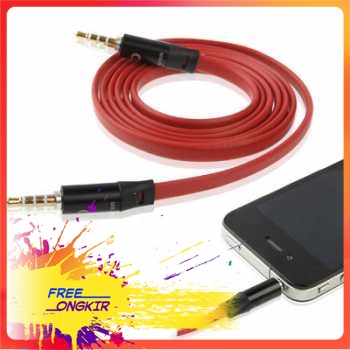 Jual ROVTOP Kabel AUX 3.5mm HiFi Noodle Design 1m - S-IP4G - (ORIGINAL) | Shopee Indonesia