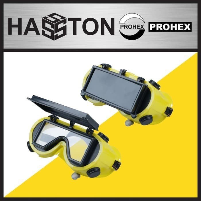 Jual Kacamata Las Buka Tutup HASSTON PROHEX / Kaca Mata Las HASSTON ...