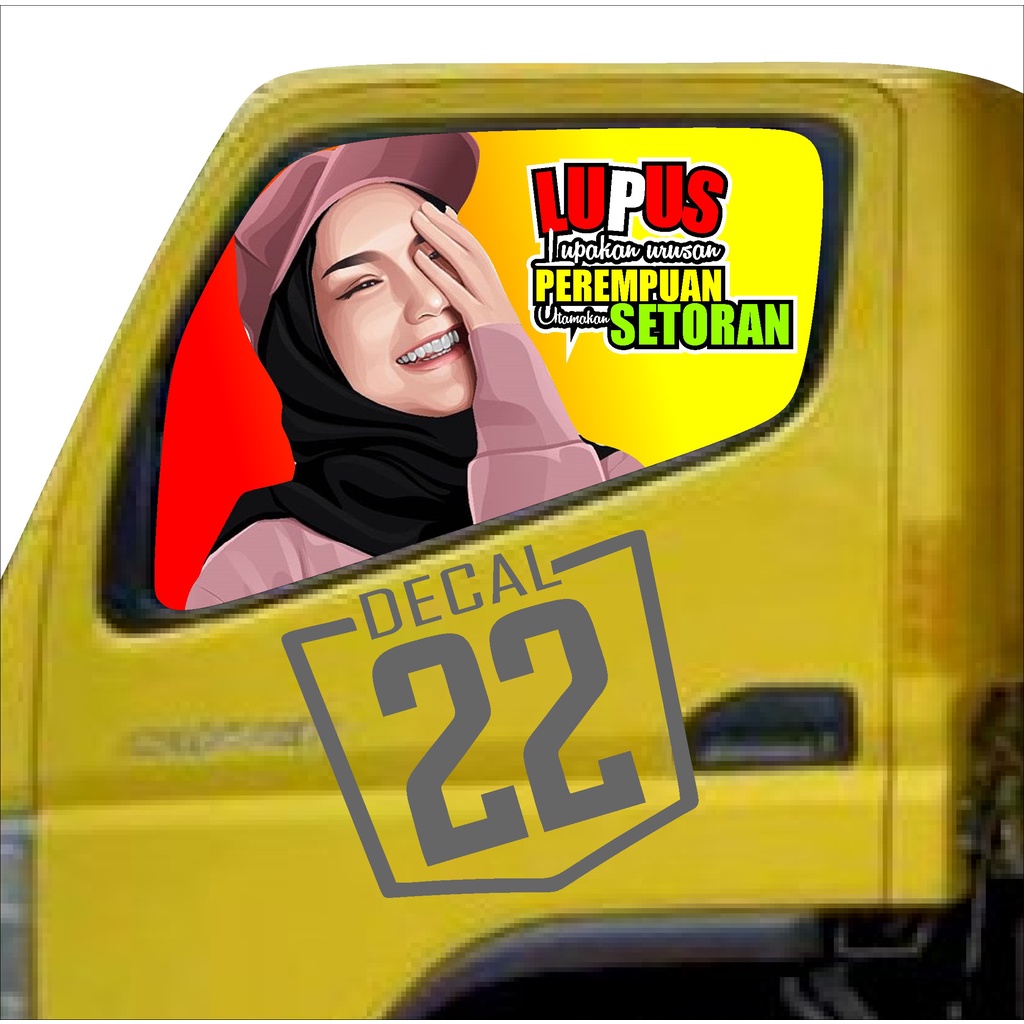 Jual STIKER TRUK STICKER ONE WAY TRUK CANTER STIKER KACA STIKER KATA ... Jual STIKER TRUK STICKER ONE WAY TRUK CANTER STIKER KACA STIKER KATA ...
