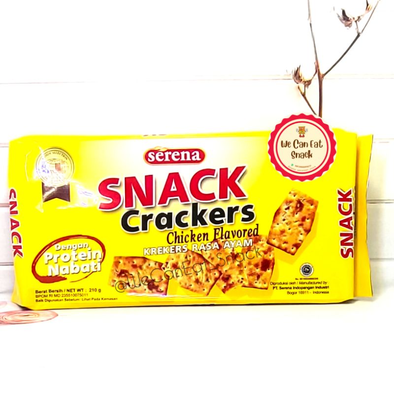 Jual Serena Snack Crackers Chicken Flavour Rasa Ayam 210 gram | Shopee ...