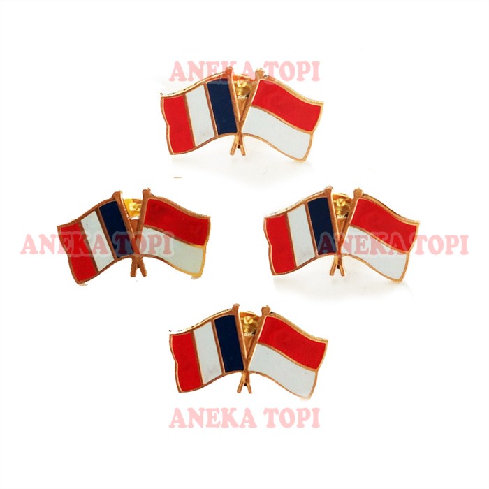 Jual Flag Pin - Pin Bendera Persahabatan Indonesia Dan Perancis Pin ... Jual Flag Pin - Pin Bendera Persahabatan Indonesia Dan Perancis Pin ...