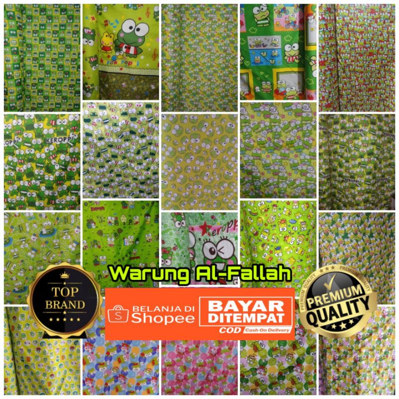 Jual KAIN SPREI METERAN MOTIF KERO KEROPPI MASIH BENTUK KAIN JENIS ...