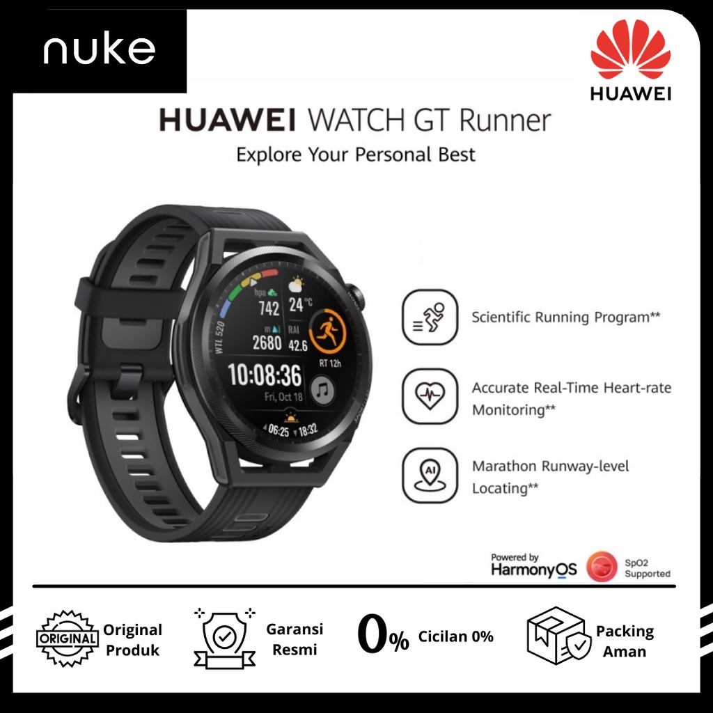 Jual HUAWEI WATCH GT3 46mm Runner Smartwatch Jam Tangan | Shopee Indonesia