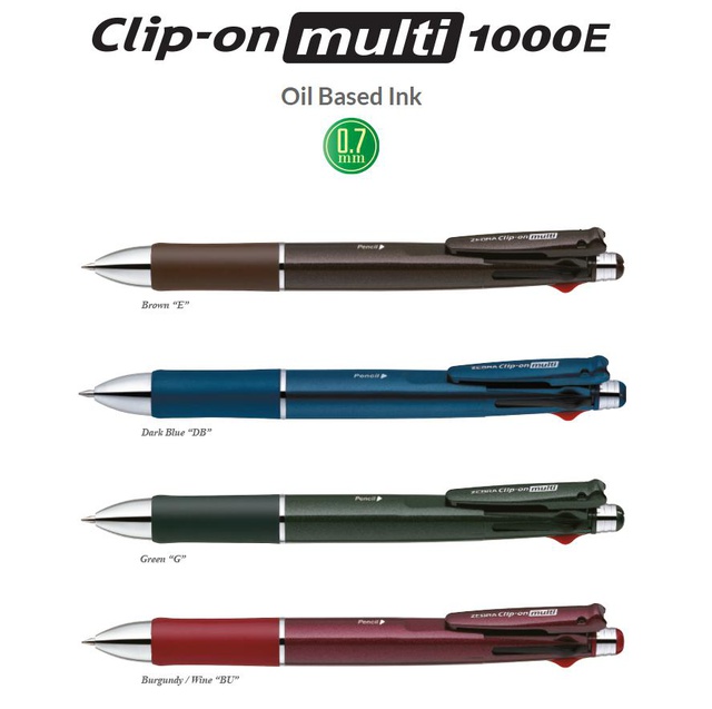 Jual Zebra Clip On Multi 1000E / Pulpen Multifungtion 5 in 1 | Shopee ...