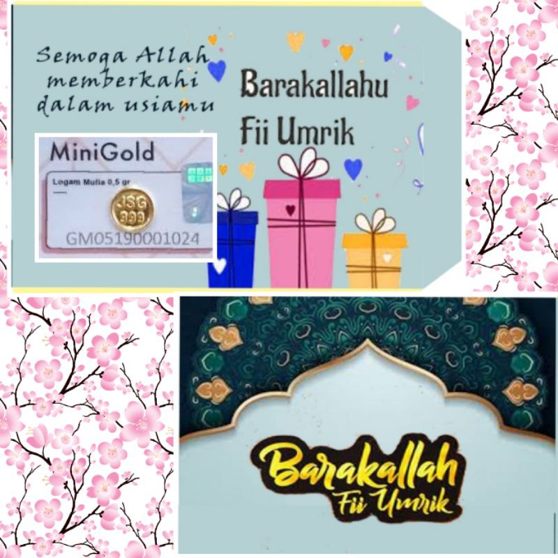 Jual Amplop Minigold Barakallah | Shopee Indonesia
