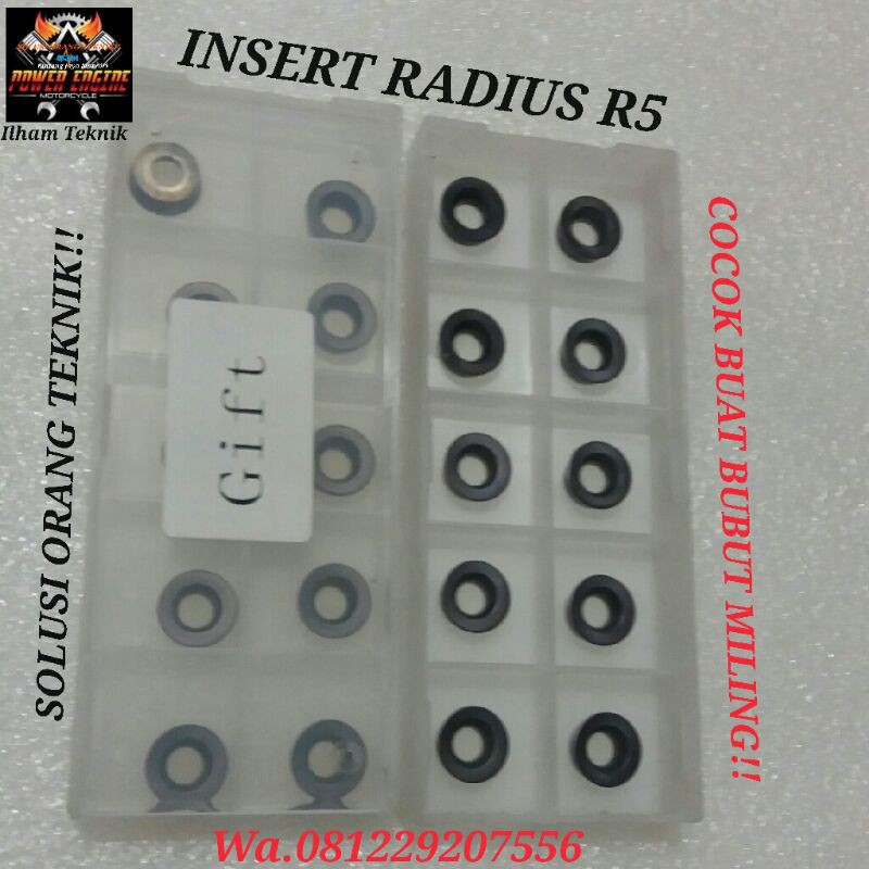 Jual Insert Bubut Pahat Bubut Insert Carbide Insert Radius R5 New Atau