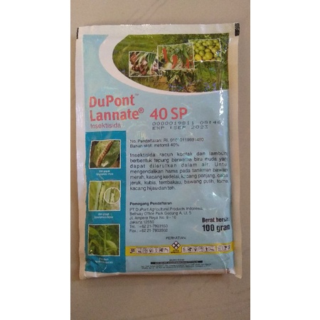 Jual Dupont Lannate Biru 40sp 100 g Insektisida Pembasmi Ulat | Shopee ...