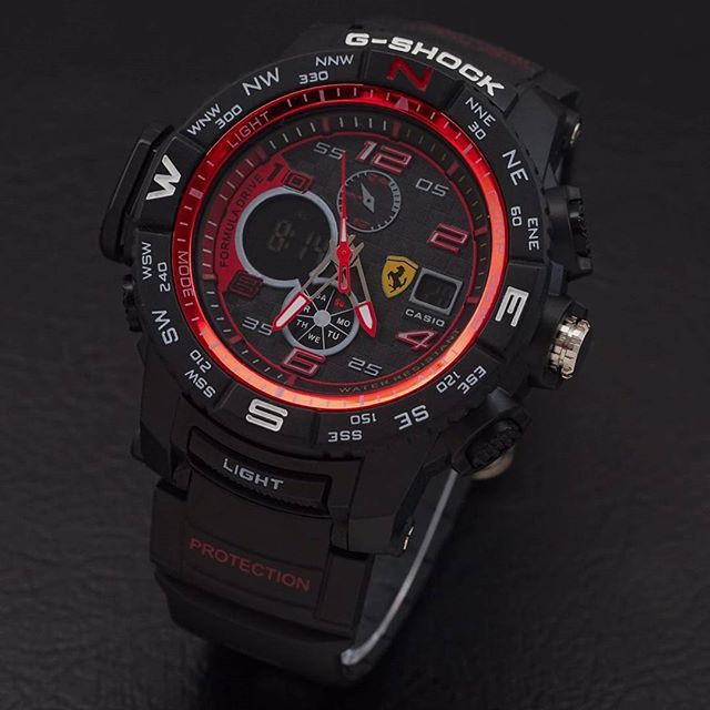 Jual Casio G-SHOCK FERRARI Hitam mERAH Limited Edition KWS | Shopee ...