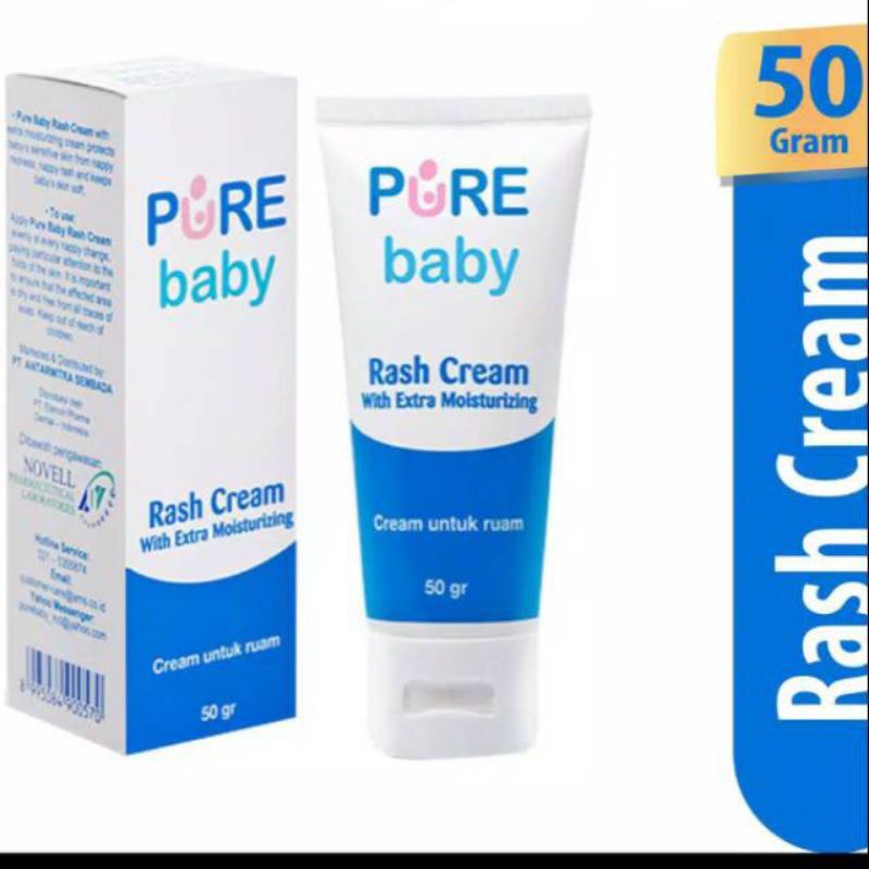 Jual Pure BB Baby RASH CREAM 50gr Efektif Mengatasi Ruam Susu / Popok ...