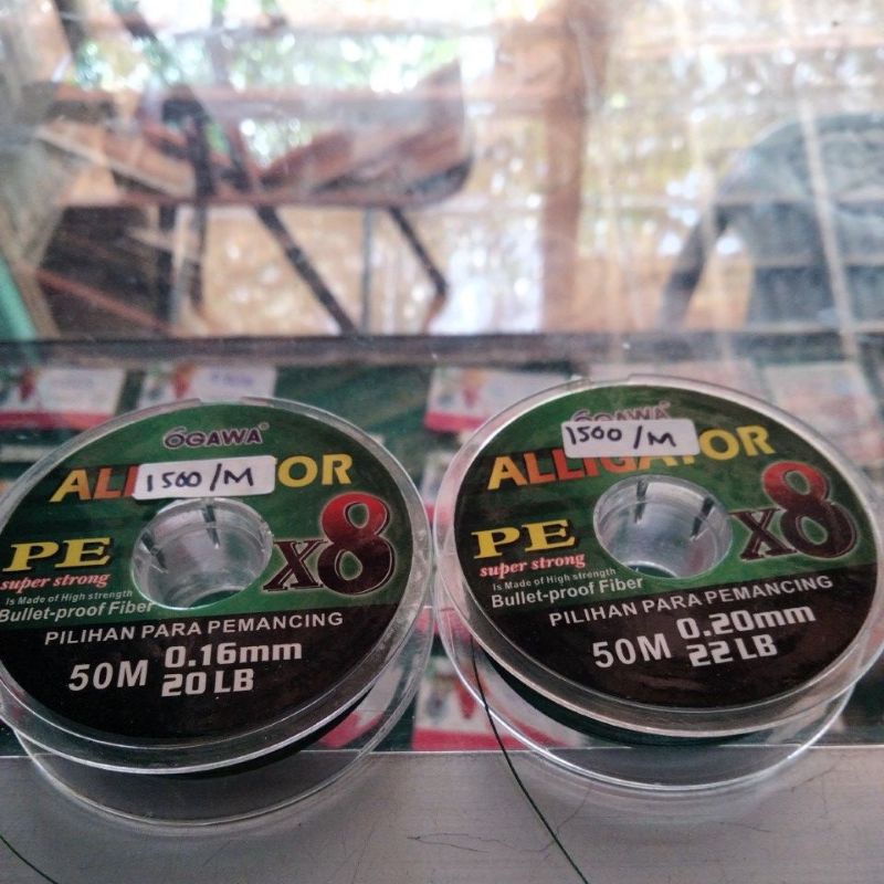 Jual [BACA JUDUL DAN DESKRIPSI] SENAR PE OGAWA ALIGATOR HARGA PER METER | Shopee Indonesia