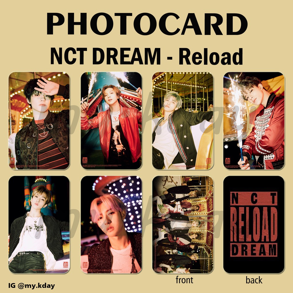 Jual PC-0093, Unofficial Photocard NCT Dream Reload 2 sisi | Shopee ...