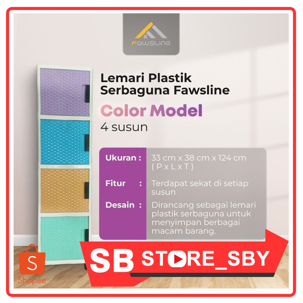 Jual FAWSLINE LEMARI 4 SUSUN SWING || LEMARI 4 SUSUN SERBAGUNA | Shopee ...