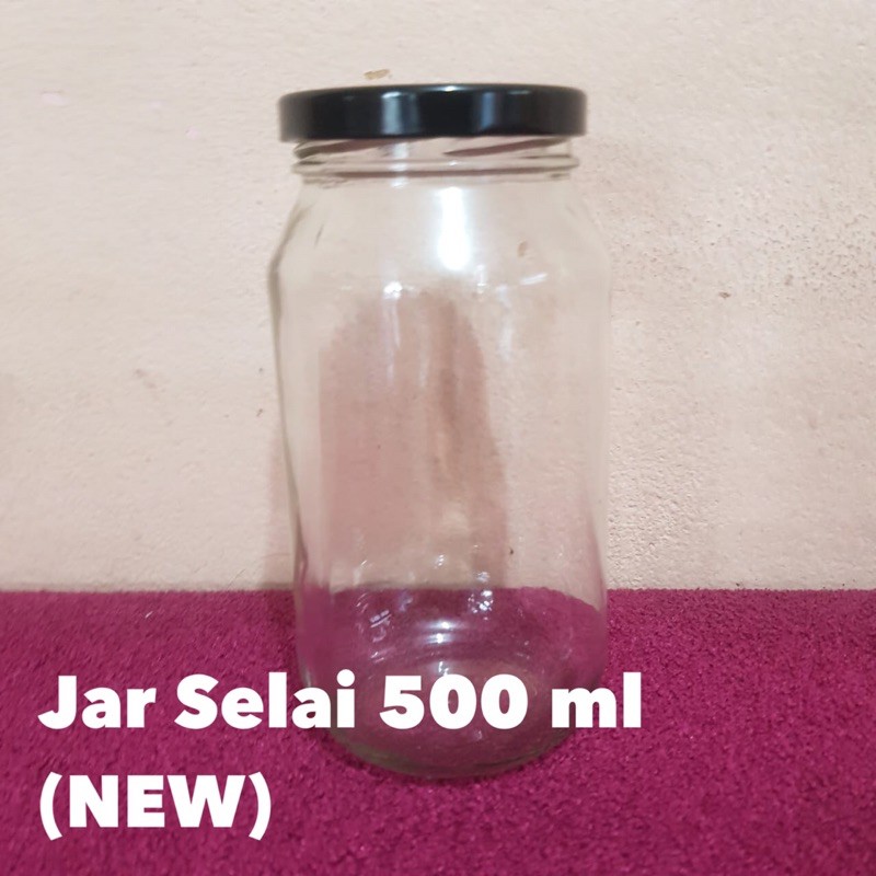 Jual Botol Kaca Jar Selai Bumbu Cupang 500ml NEW | Shopee Indonesia