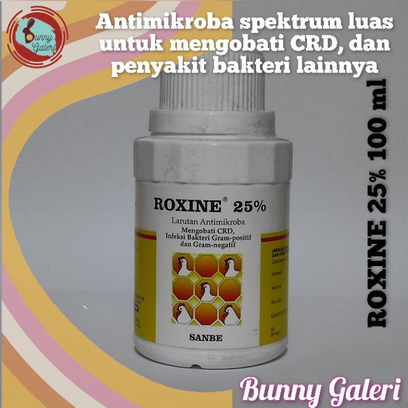 Jual ROXINE 25% kemasan 100 ml oral solution, antibiotik spektrum luas ...