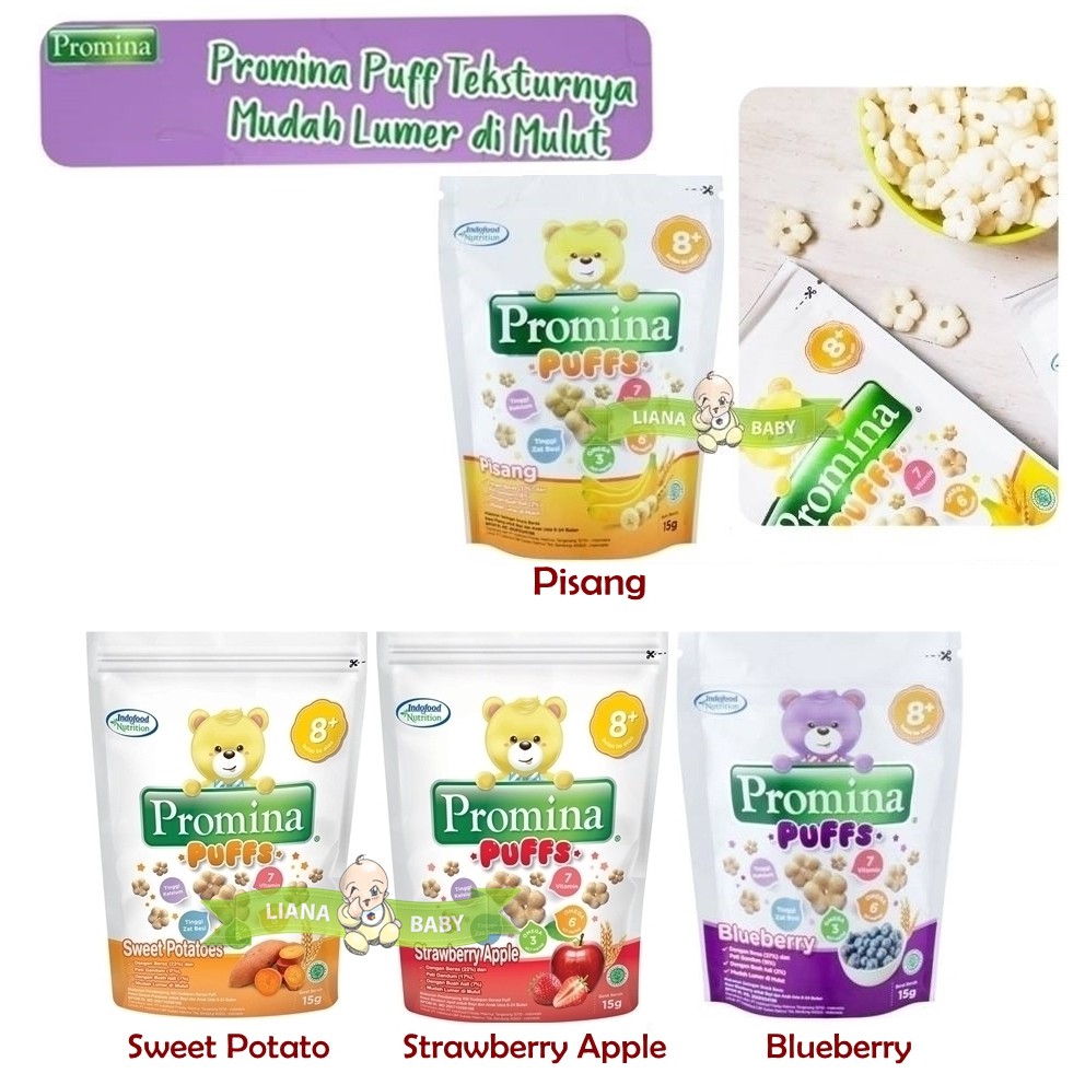 Jual SNAC05 PROMINA PUFF / SUN PUFF SNACK BAYI / PROMINA YOGURT MELTS ...