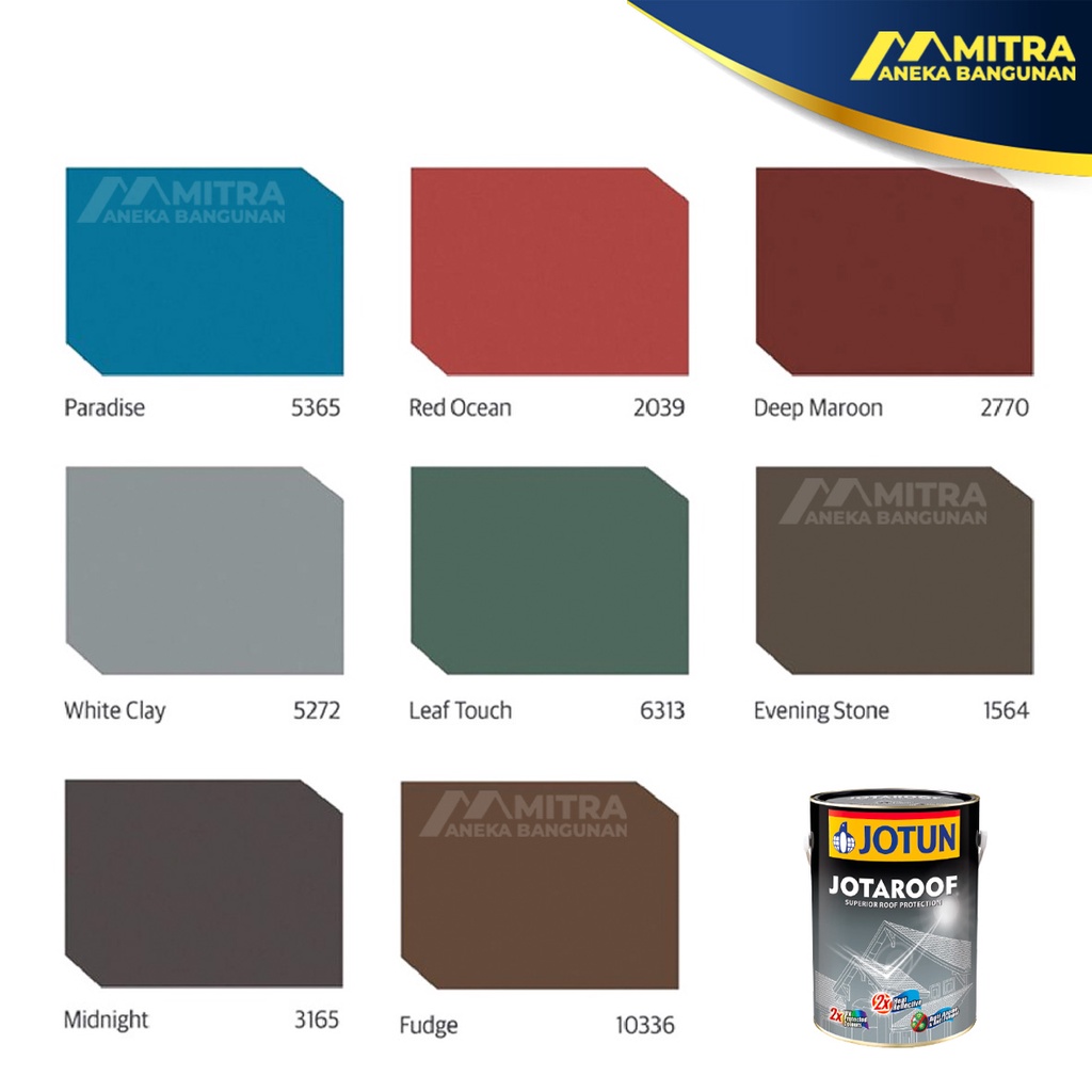 Jual CAT GENTENG JOTAROOF JOTUN 2,5 LITER / SUPERIOR ROOF PROTECTION / CAT ATAP TINTING CUSTOM ...