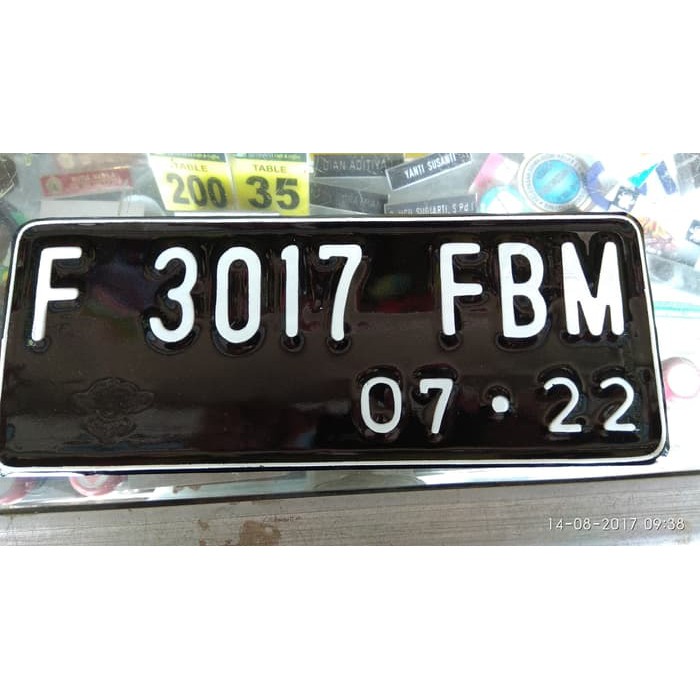 Jual Plat Nomor Motor Standar Logo Polisi samsat | Shopee Indonesia