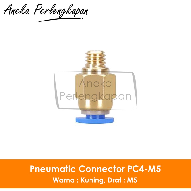 Jual 3D Printer Pneumatic Connectors PC4-M5 1.75mm Bowden PTFE Tube Kuning | Shopee Indonesia