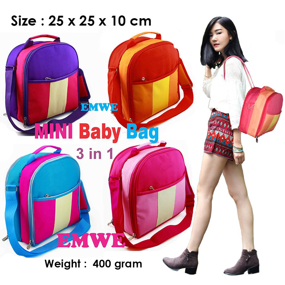 Jual Simple Mini Baby Bag (Tas Perlengkapan Bayi) Tas Bayi 3 in 1 bisa ...