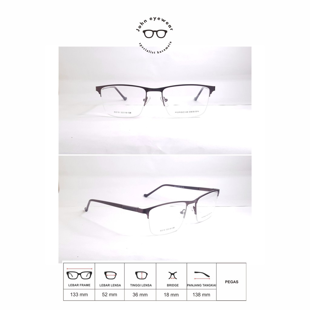 Jual Frame kacamata anti radiasi normal atau ukuran untuk cowok cewek ...