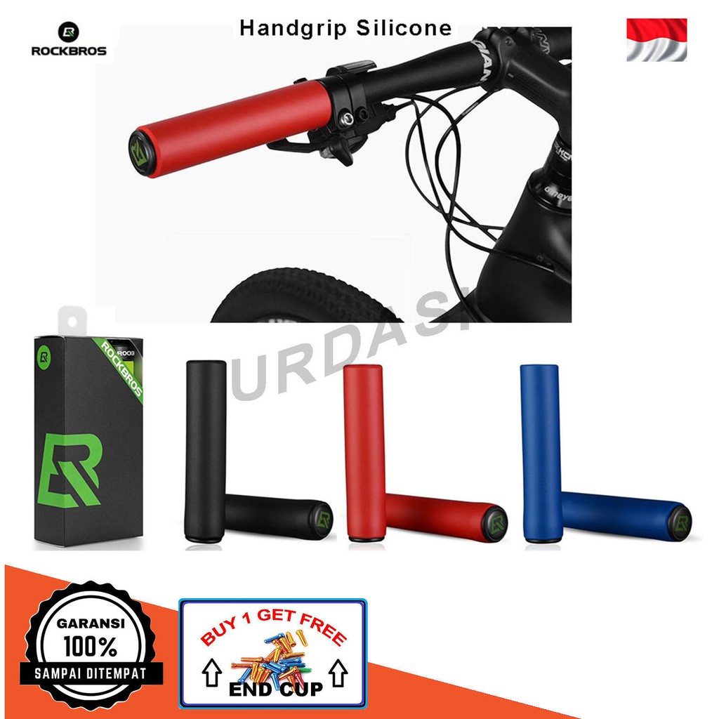 Jual Rockbros Handgrip Sponge Spons Hand Grip Silicone Silikon Sepeda ...
