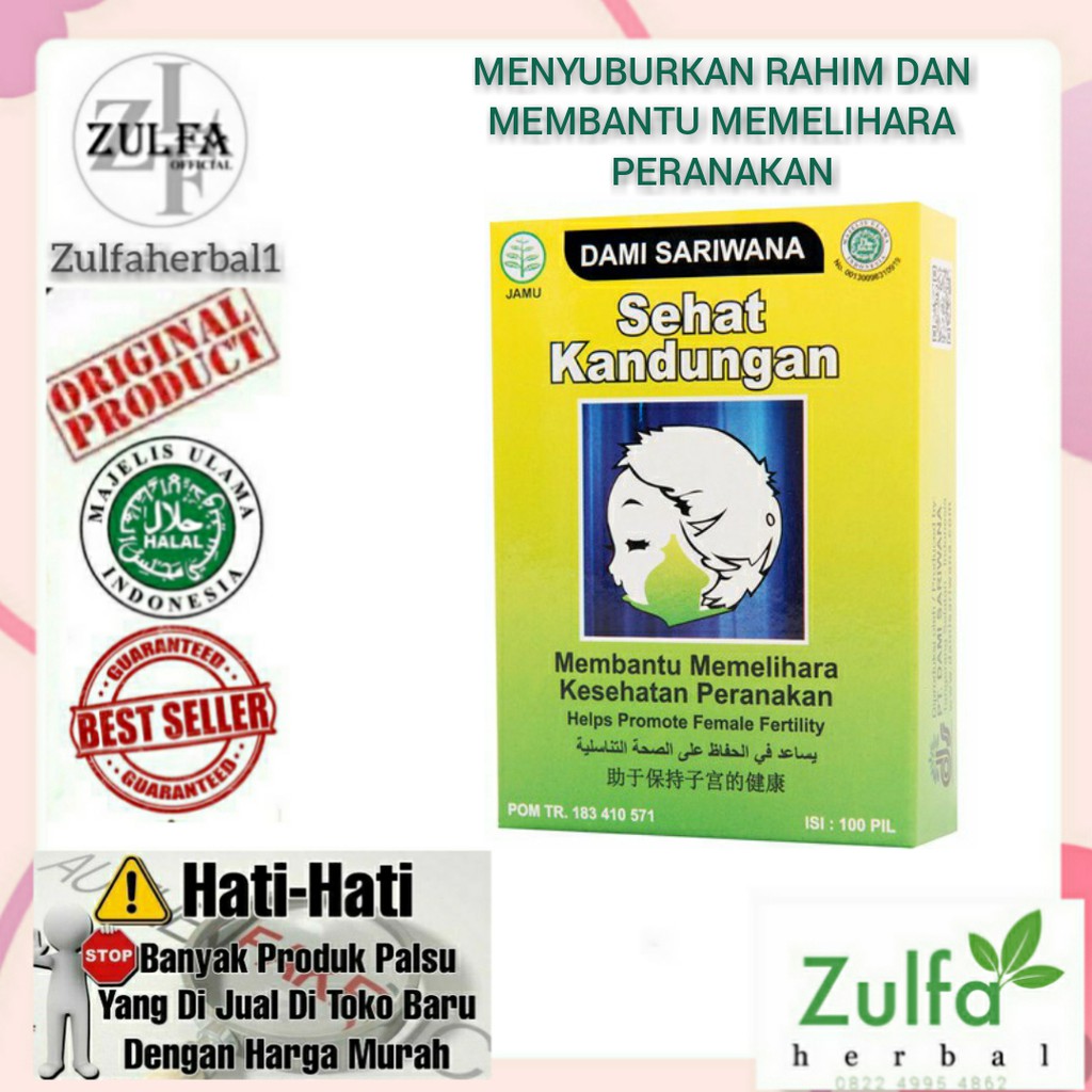 Jual Jamu herbal SEHAT KANDUNGAN 100 pil - Obat Penguat Rahim Kandungan ...