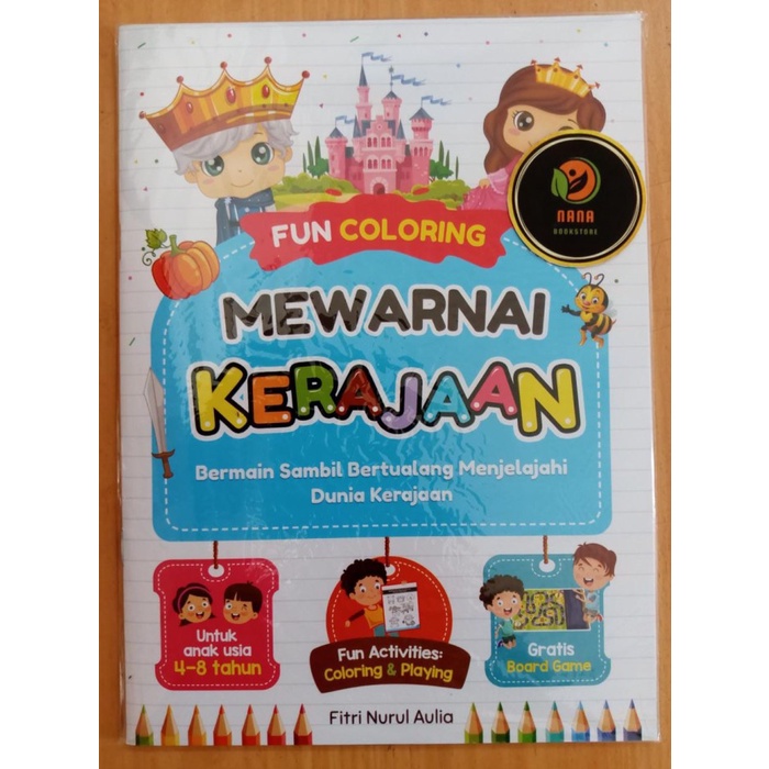 Jual BUKU FUN COLORING : MEWARNAI KERAJAAN | Shopee Indonesia
