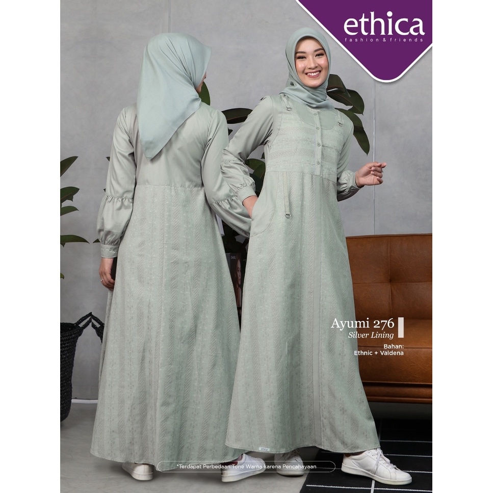 Jual GAMIS ETHICA AYUMI 276 HIJAU BIRU | Shopee Indonesia
