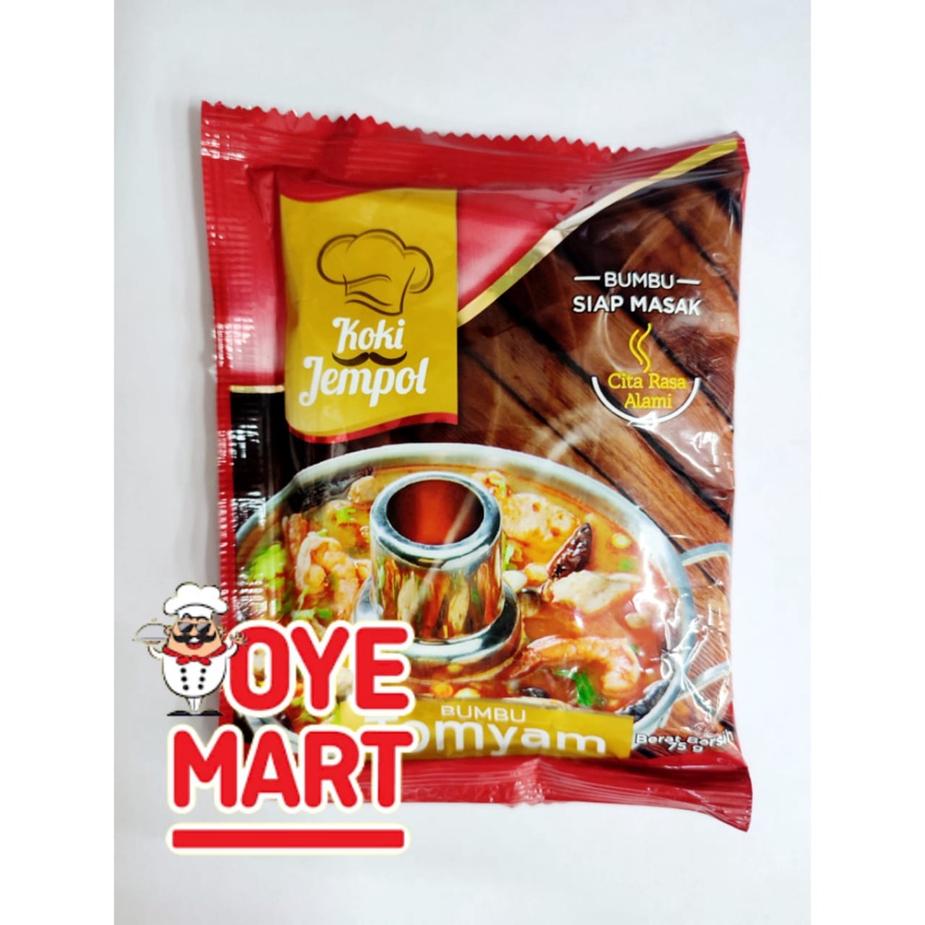 Jual KOKI JEMPOL BUMBU TOMYAM 65GR / BUMBU INSTANT TOM YUM | Shopee Indonesia