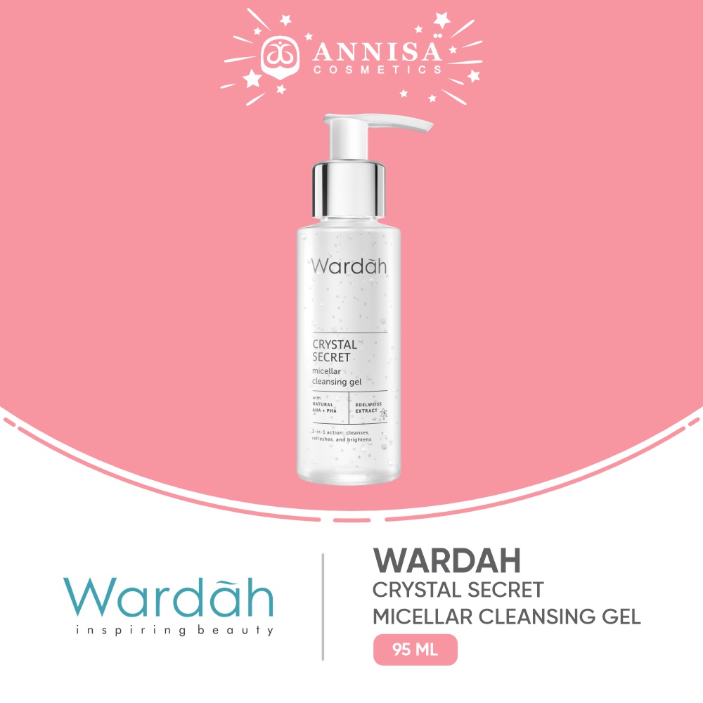 Jual Wardah CRYSTAL SECRET Micellar Cleansing Gel 95ml | Shopee Indonesia
