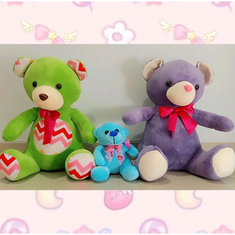 Jual Boneka beruang, Teddy bear imut lucu berpita, warna menarik ...