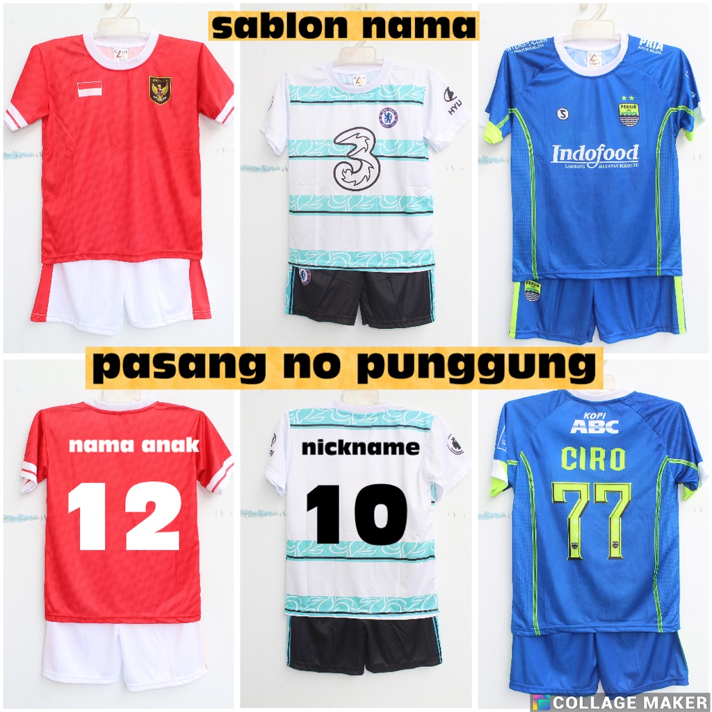 Jual jersey baju timnas indonesia/setelan baju bola timnas printing ...