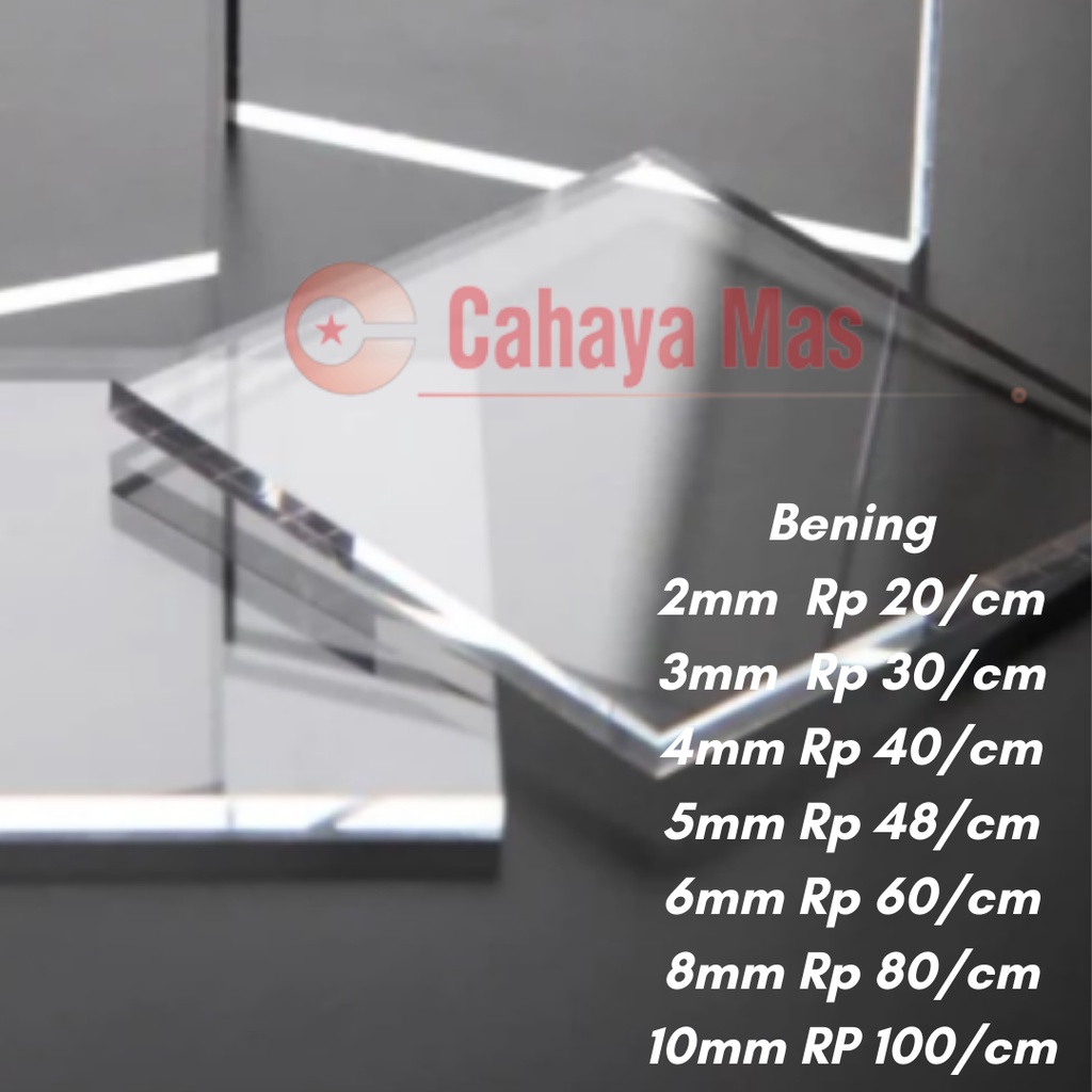 Jual ACRYLIC bening custom 6mm Rp 60/cm akrilik lembaran potong laser | Shopee Indonesia