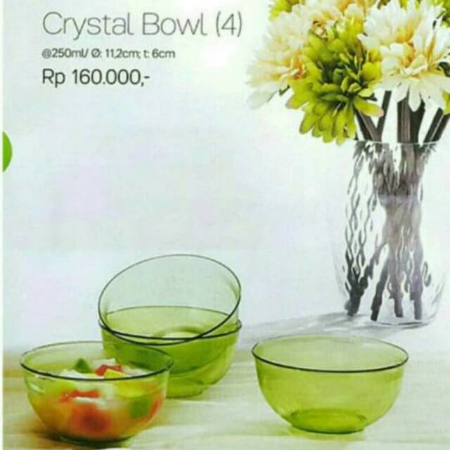 Jual Tupperware crystal Bowl ( isi 4 ) | Shopee Indonesia