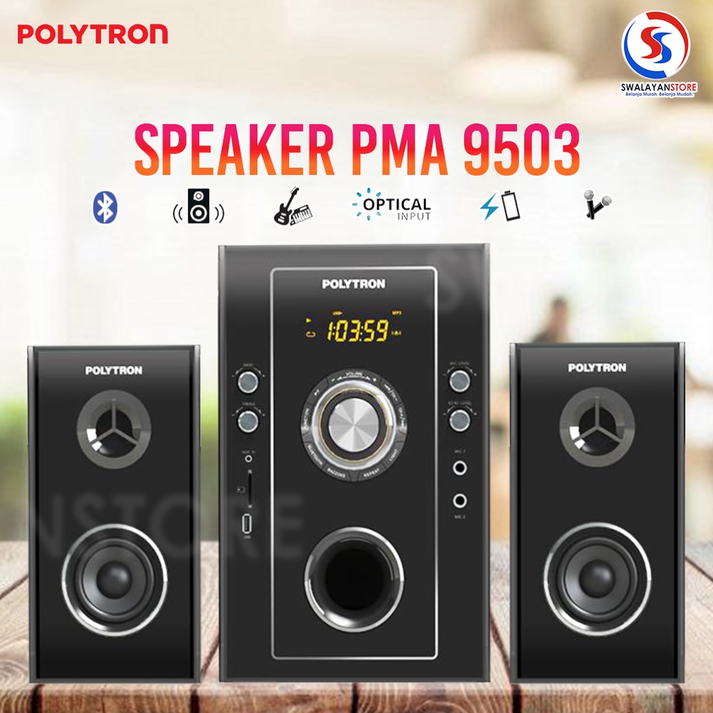 Jual SPEAKER POLYTRON SPEAKER BLUETOOTH PMA 9503 GARANSI RESMI | Shopee Indonesia