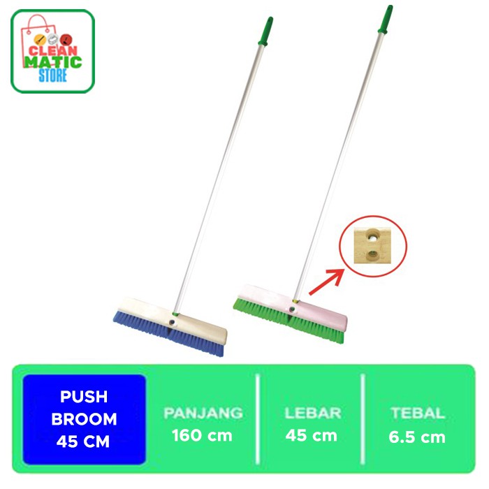 Jual Clean Matic - Push Broom 45 cm Sapu Outdoor | Shopee Indonesia