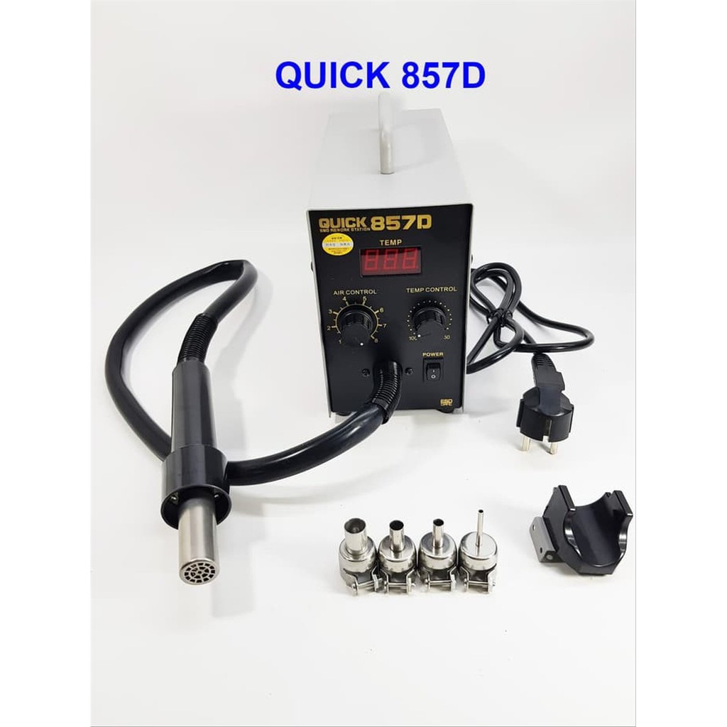 Jual Solder station 857D QUICK ORIGINAL / solder uap blower | Shopee ...