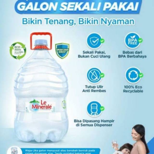 Jual Air galon le minerale | Shopee Indonesia