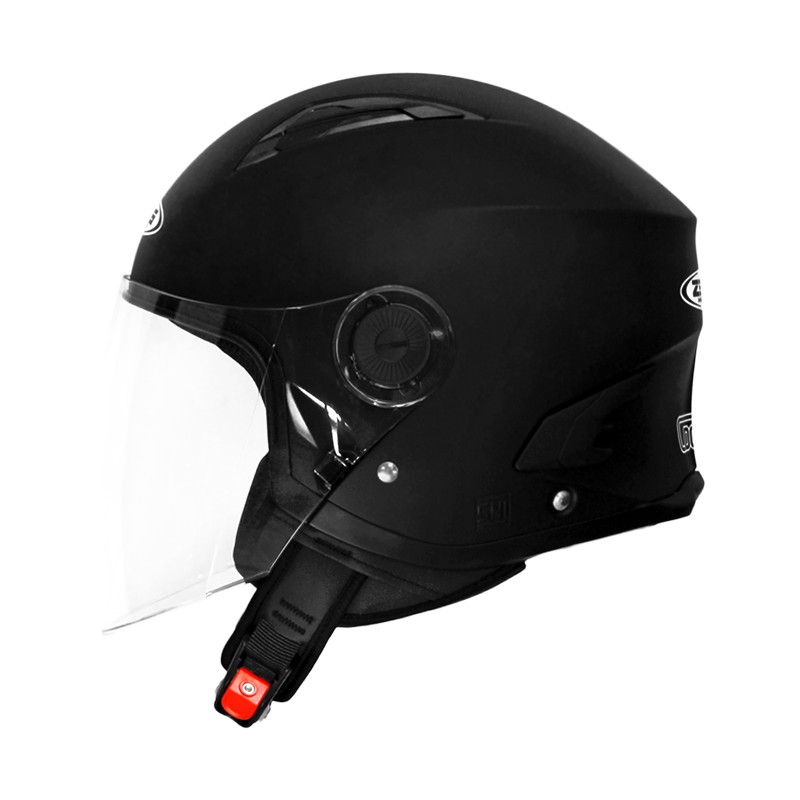 Jual Helm Zeus ZS-617 Matt Black Half Face | Shopee Indonesia