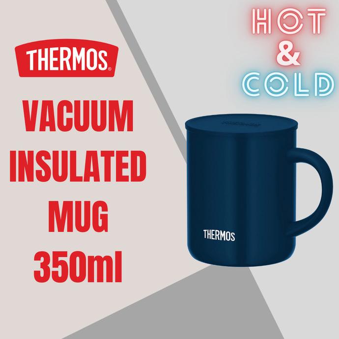 Jual Thermos Vacuum Insulated Mug - Biru Navy 350ml (JDG-350) | Shopee Indonesia