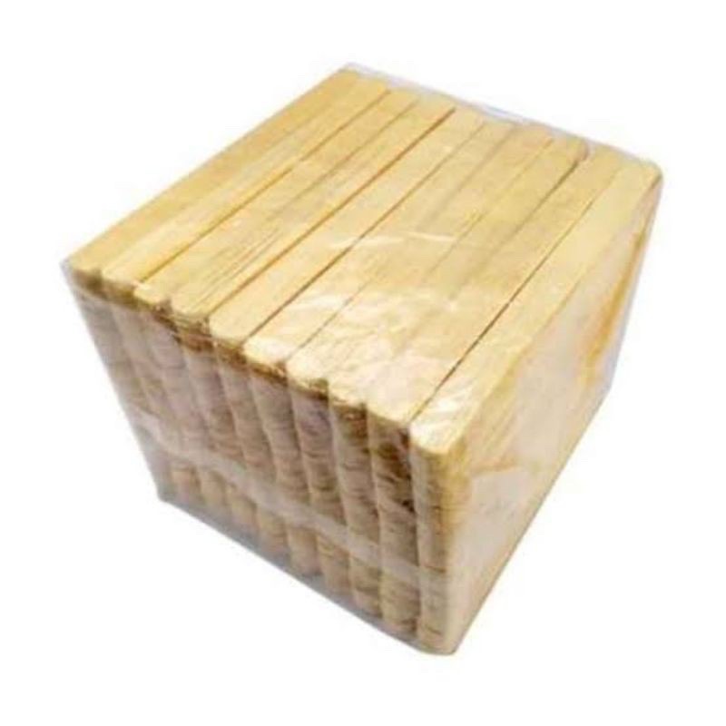 Jual 1PACK 40-50 PCS STIK GAGANG KAYU ES KRIM STICK ICE CREAM KAYU ES ...