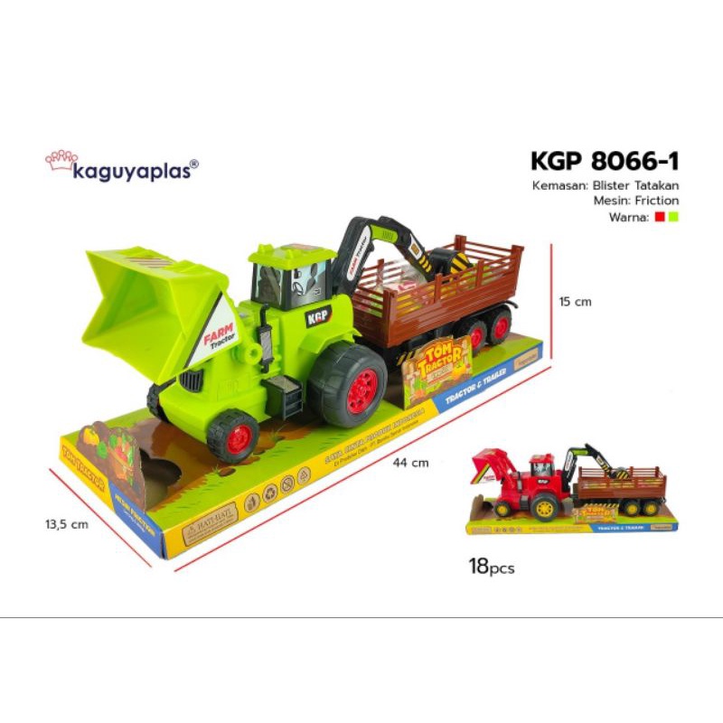 Jual Mainan Truk Tom Farm Tractor Bego KGP 8066-1 / Truk Bego Angkut ...