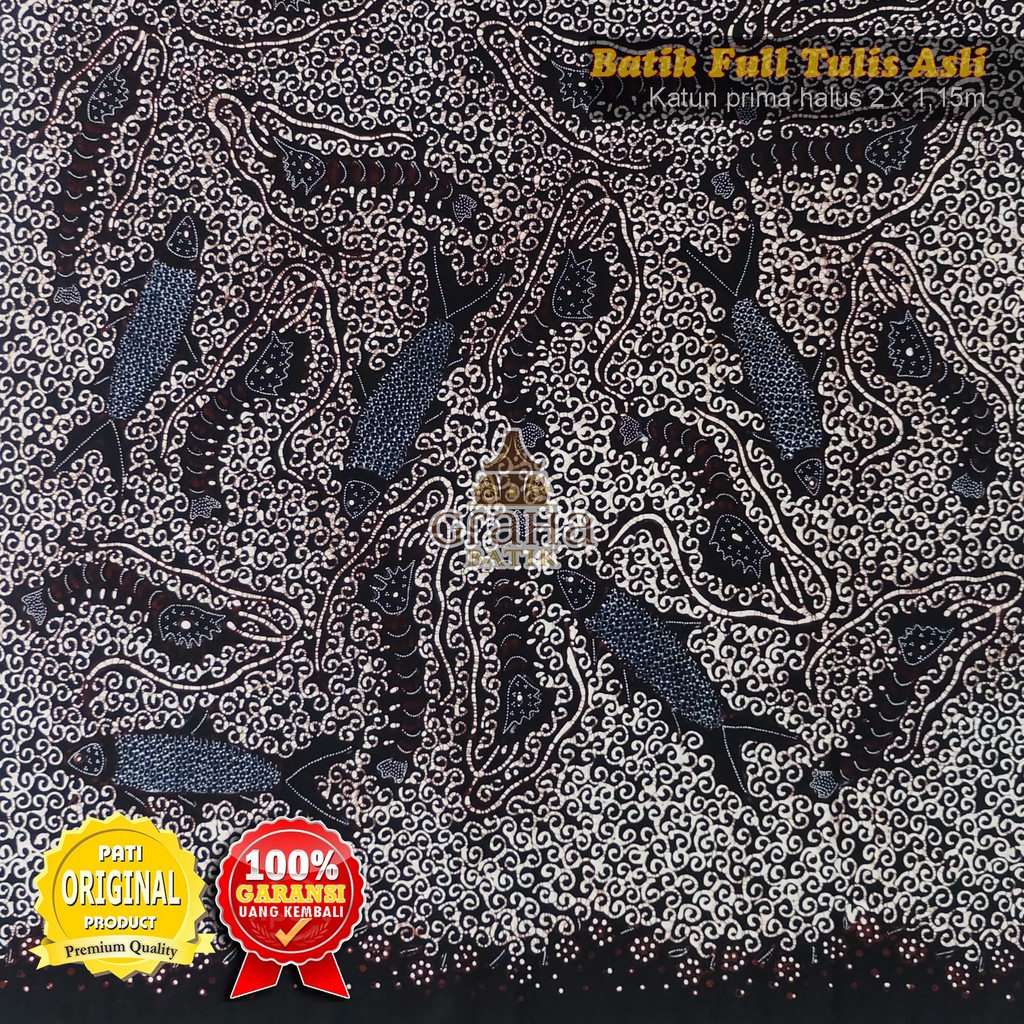 Jual KAIN BATIK TULIS BAKARAN ASLI PATI BAHAN KATUN PREMIUM UNGKER ...