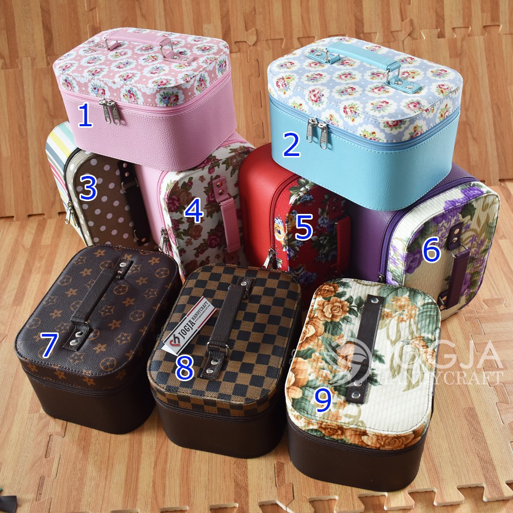 Jual Tempat Make up Premium / Beautycase Tas Kosmetik Double Layer ...