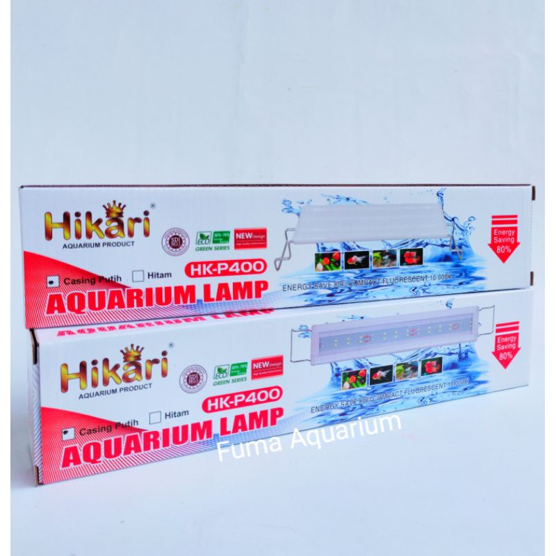 Jual Hikari Led HK-P 400 Lampu Akuarium Aquascape 9watt putih biru 30 ...