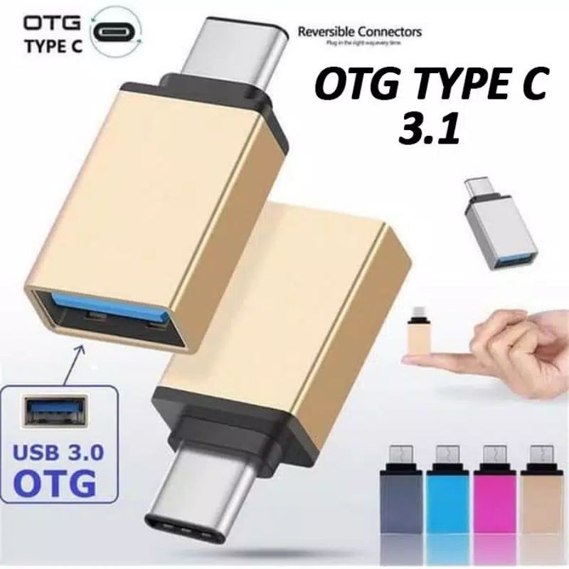 Jual OTG Type-C Metal Converter Mini USB To Type-C / OTG Type-C Non ...